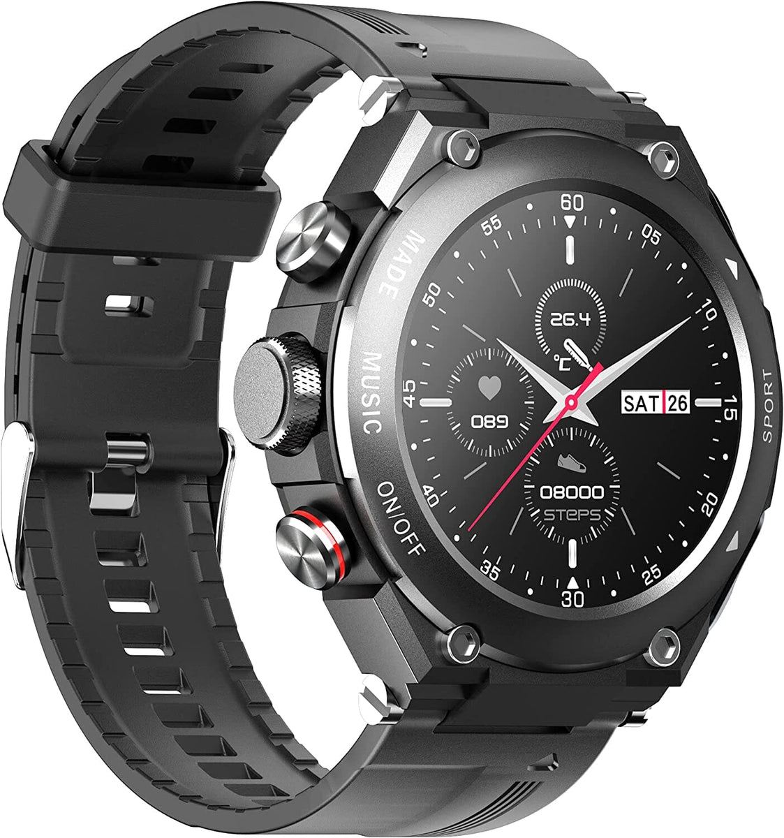 TrailBlazer™ Pro Smartwatch w/ Earbuds – Military Mental Endurance